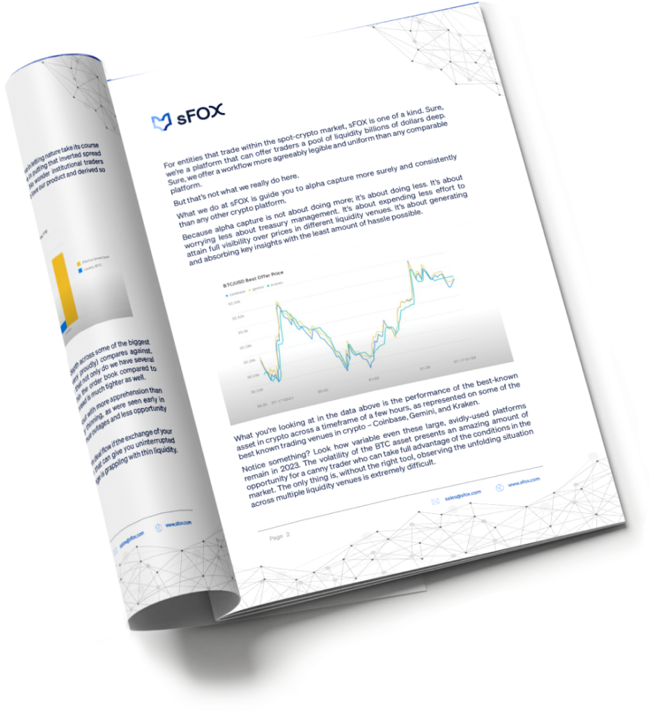 Mastering Alpha Capture on sFOX Platform